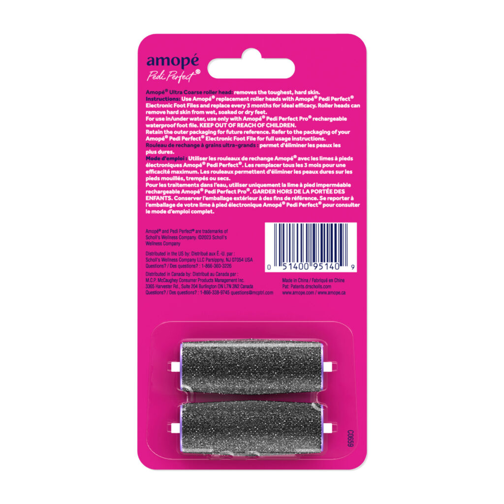 Amopé® Pedi Perfect™ Electronic Foot File Refills, Ultra Coarse Refills ...